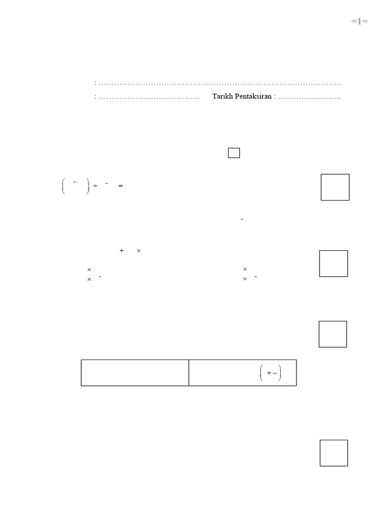 Ulangkaji Math t3 | PDF