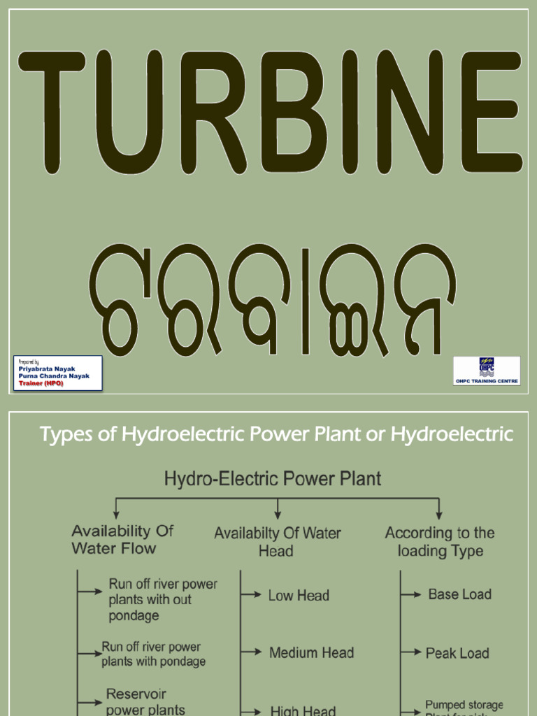 Types of Hydroelectric Turbines Explained | PDF | Turbine | Power (Physics)