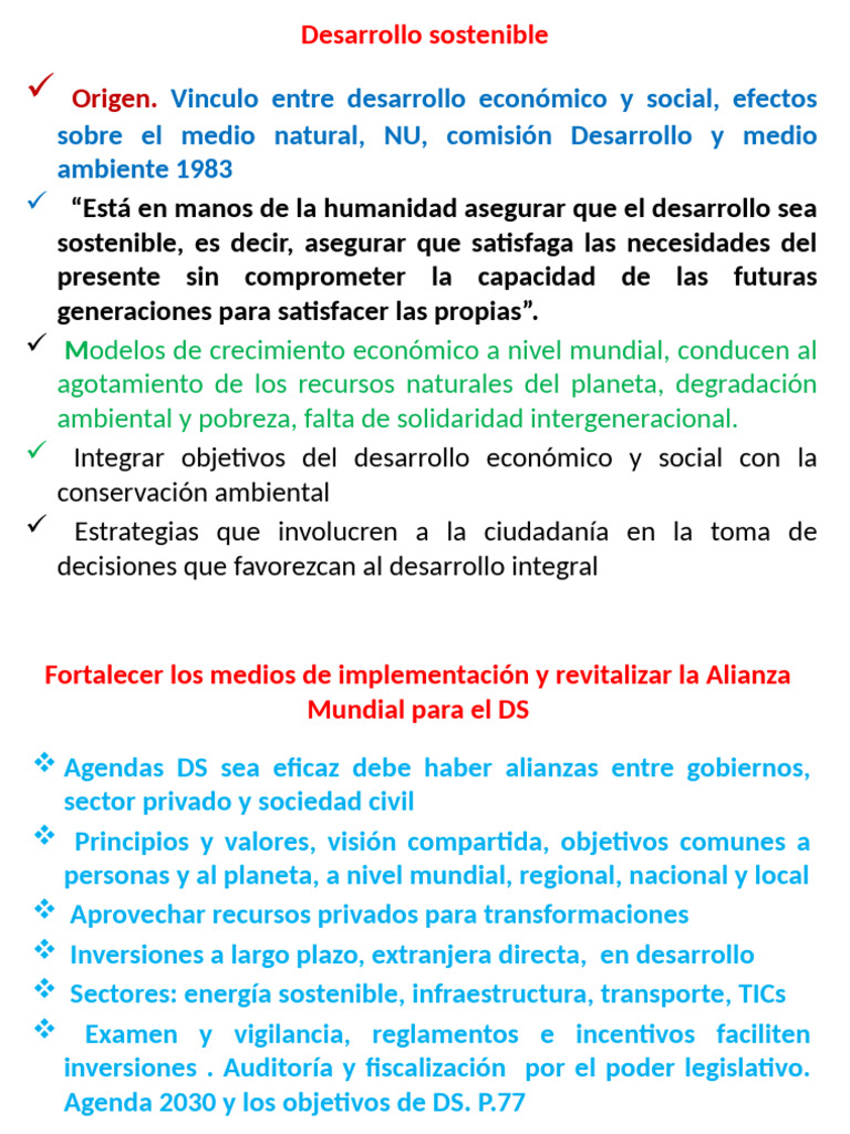 Desarrollo Sostenible | PDF | Desarrollo sostenible | Sustentabilidad