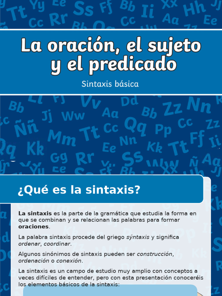 Sujeto y Predicado | PDF | Predicado (Gramática) | Asunto (gramática)