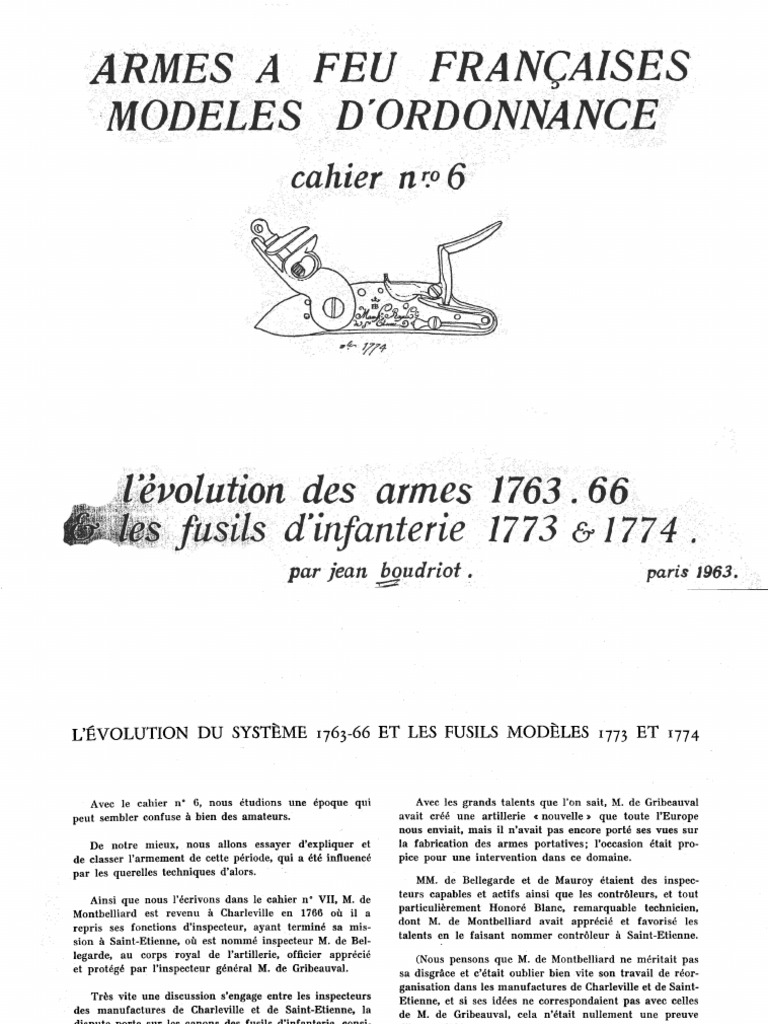 Boudriot - Armes A Feu Francaises (1963) | PDF