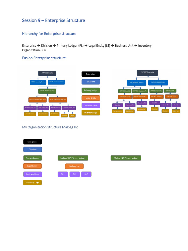 Enterprise Structure Overview for Malbag Inc | PDF