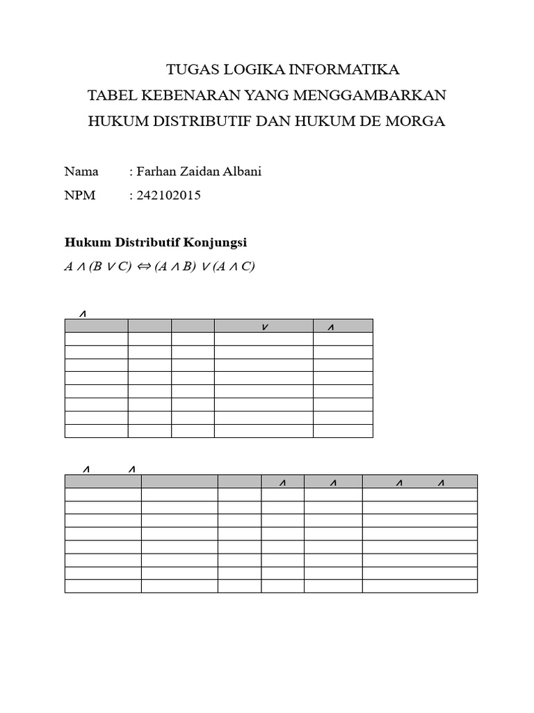 Tugas Logika Informatika | PDF