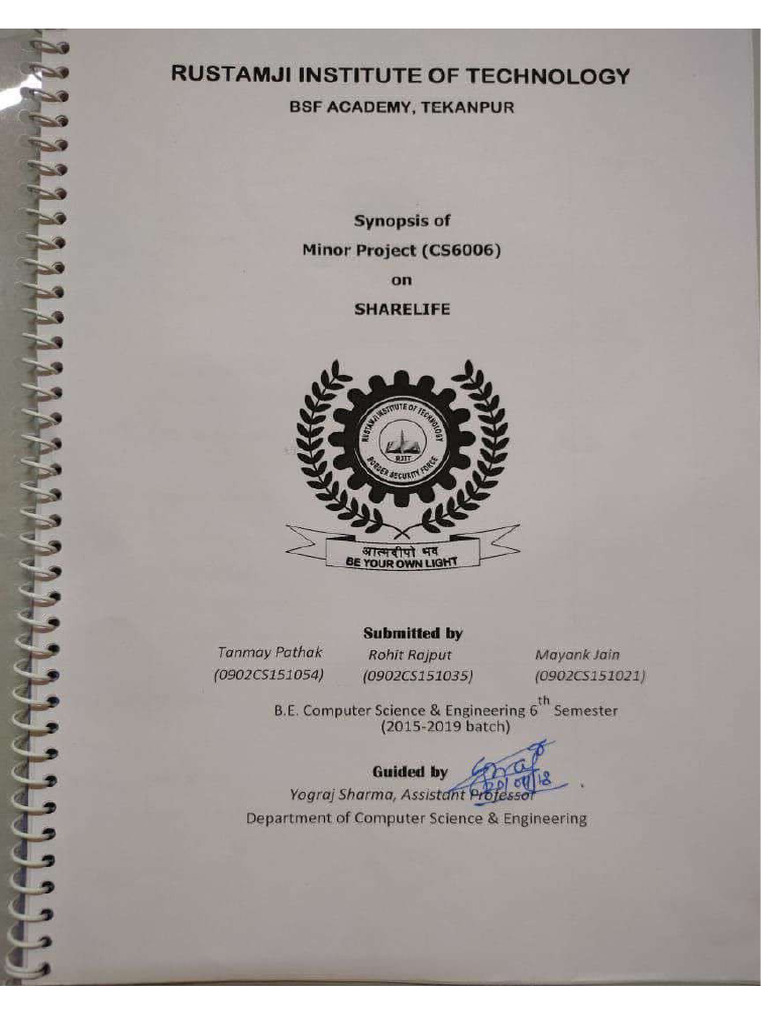 minor project report format | PDF