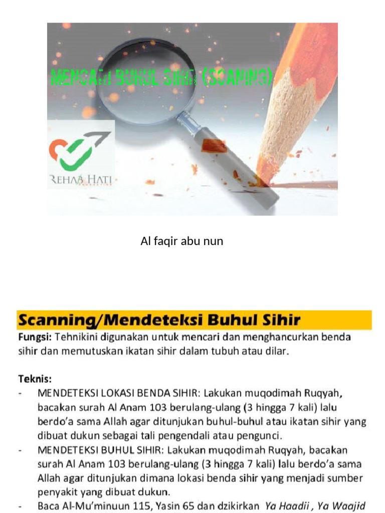 Mendeteksi Buhul Sihir | PDF