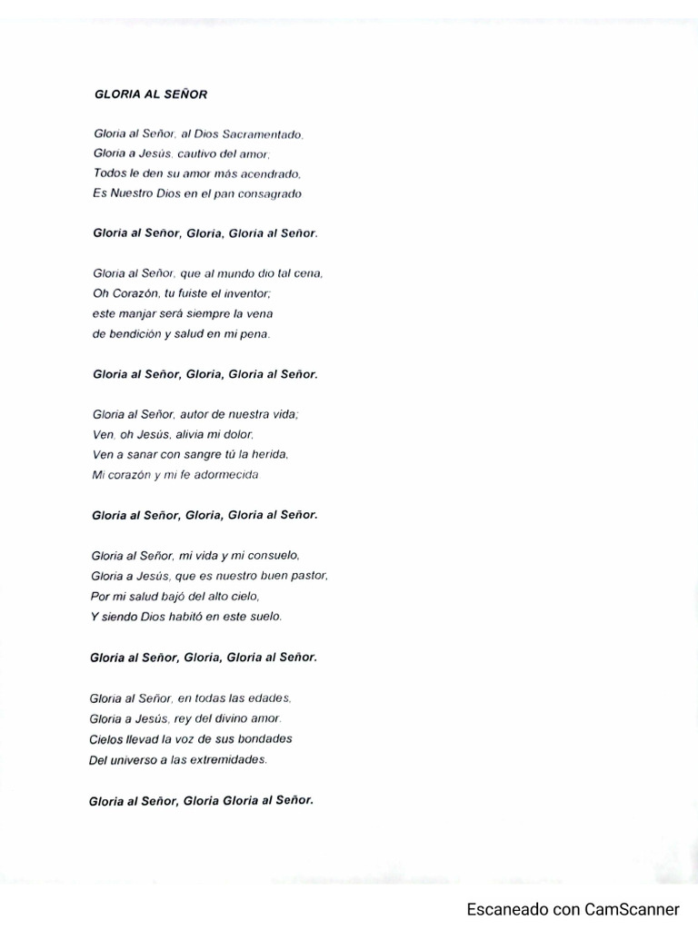 Cantos Eucarísticos Pdf