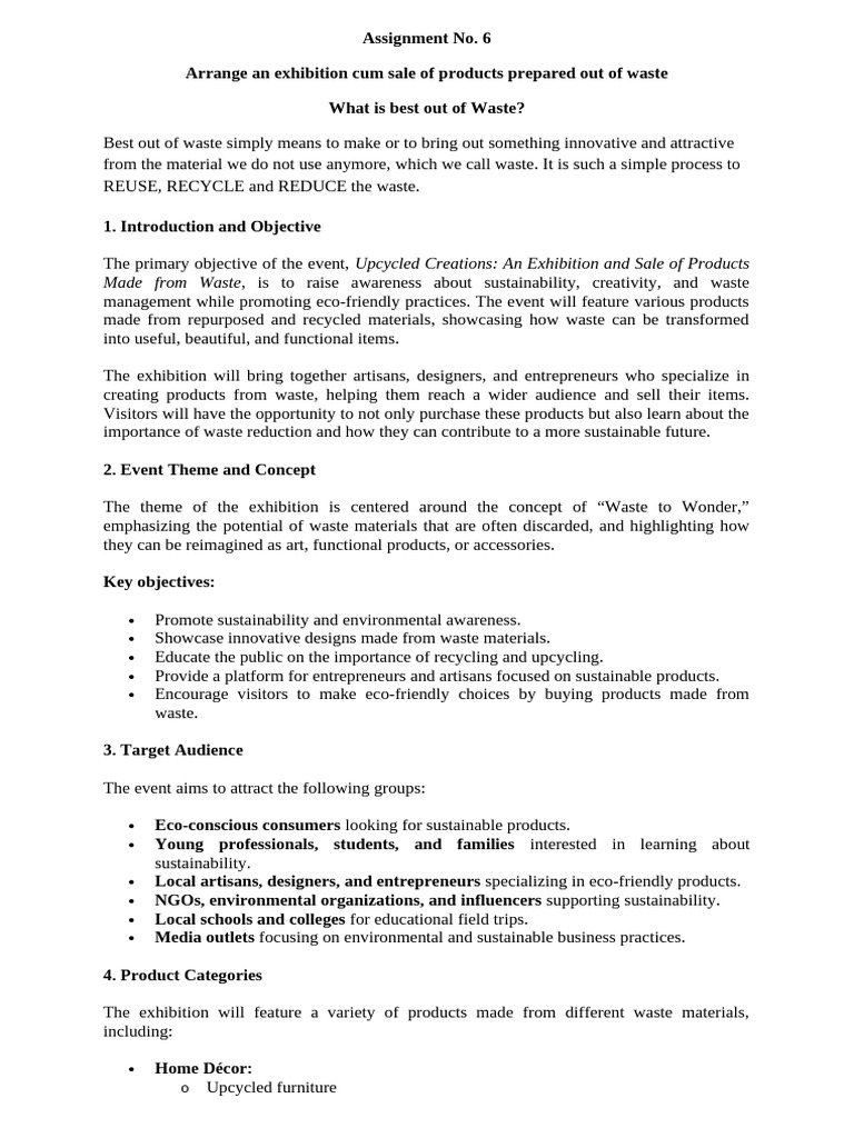 EDE Assignment No. 6 | PDF | Waste | Recycling