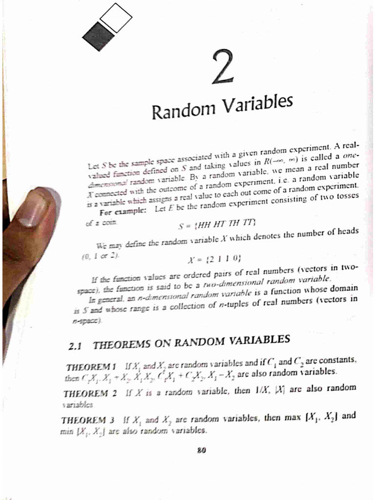 Chapter 2 Random Variable | PDF