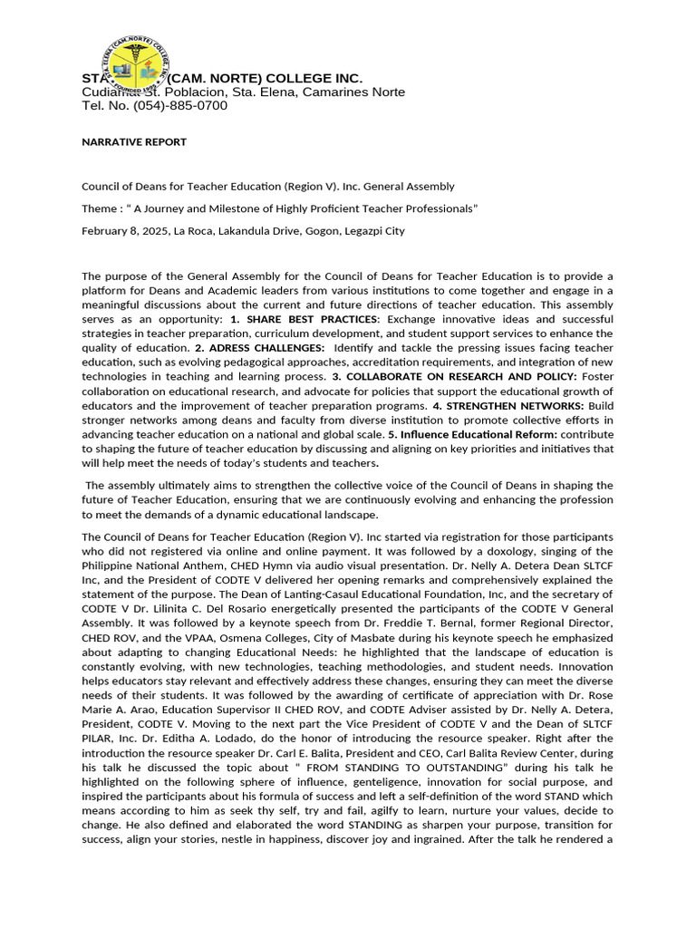 Teacher Education Deans' Assembly | PDF | Teachers | Teacher Education