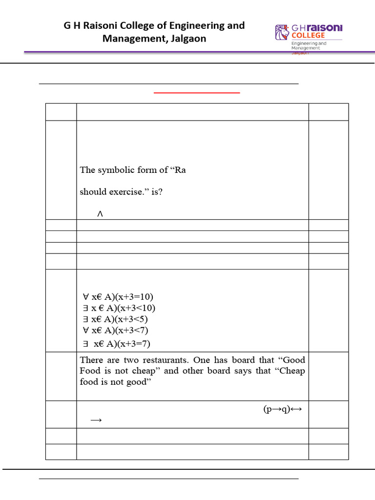 Assignment III DMGT | PDF