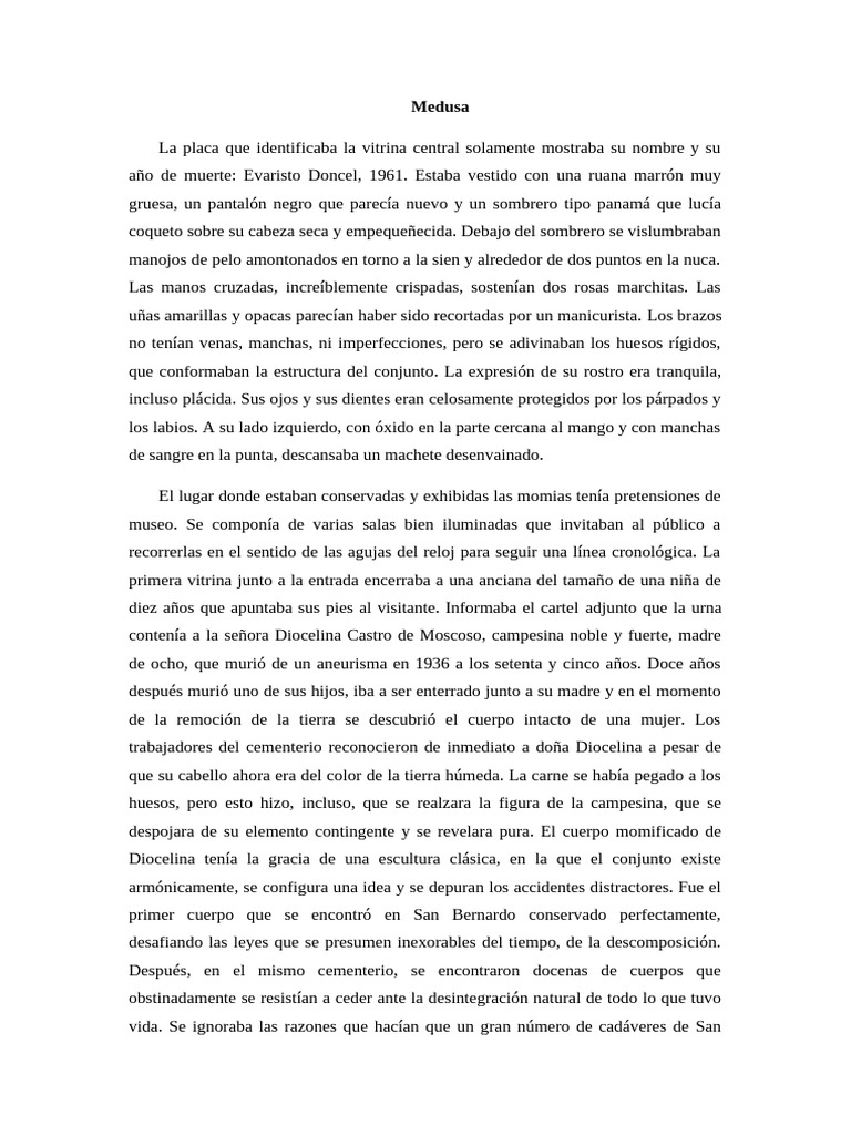 Medusa Def | PDF | Descomposición