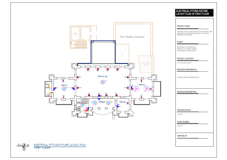 Rose Garden 1st floor Electrical Fitting_Fixture layout plan | PDF