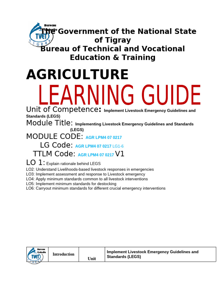 Abrha Reta Implementinting livestock emergency guide line and standards ...