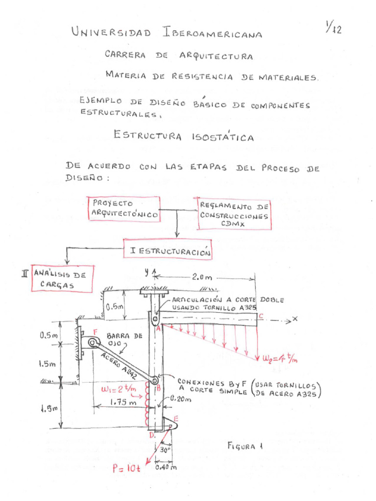 Estructura Isostatica 4 - TEORÍA DE ESFUERZOS - OTOÑO 2024_C | PDF