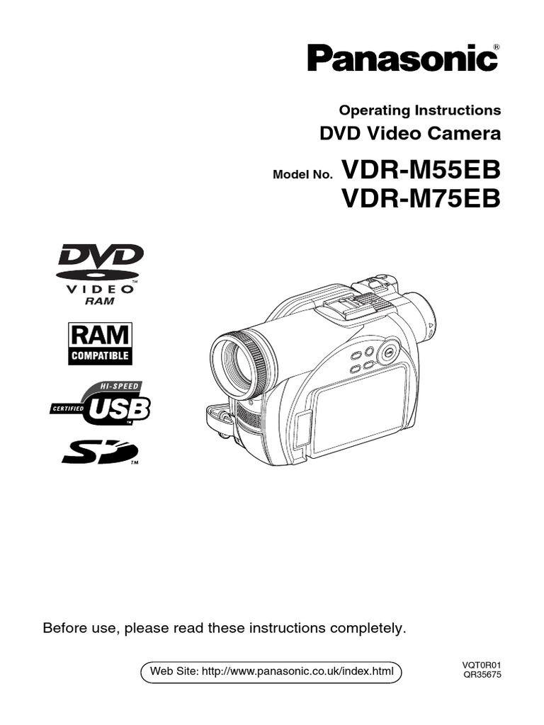 Panasonic VDR-M55 Camcorder | PDF | Electrical Connector | Ac Power ...