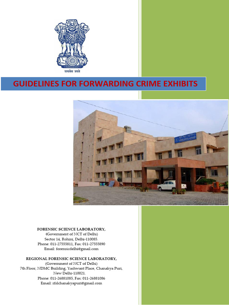FSL, Collection, Packaging of Evidences | PDF | Forensic Science ...