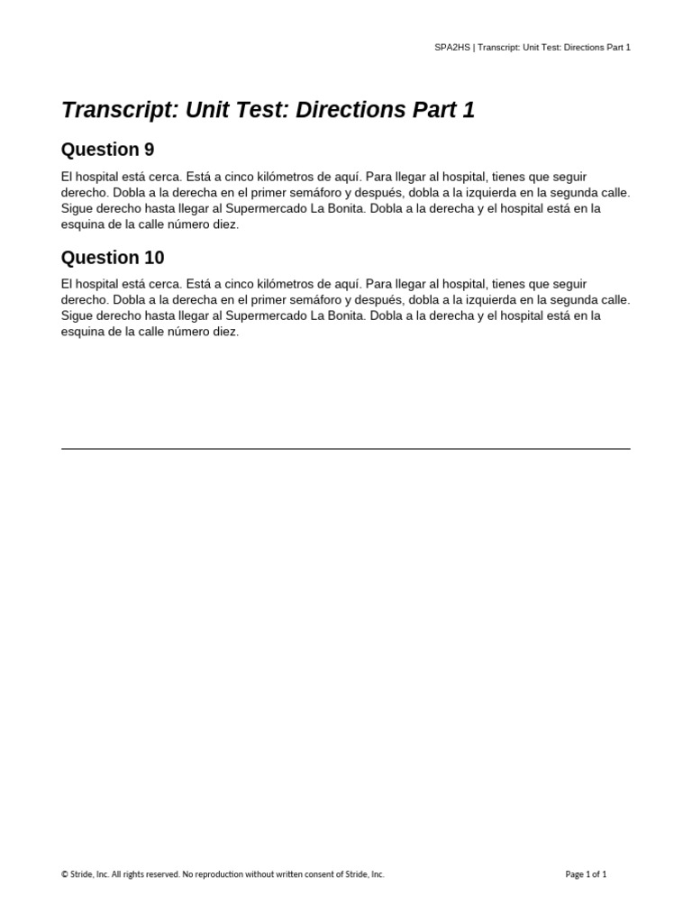 8717858-WLG200BE2 Spanish II 01 10 UT CG Transcript | PDF