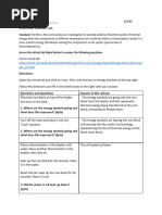 PHET Energy Forms and Changes | PDF | Heat | Heat Transfer
