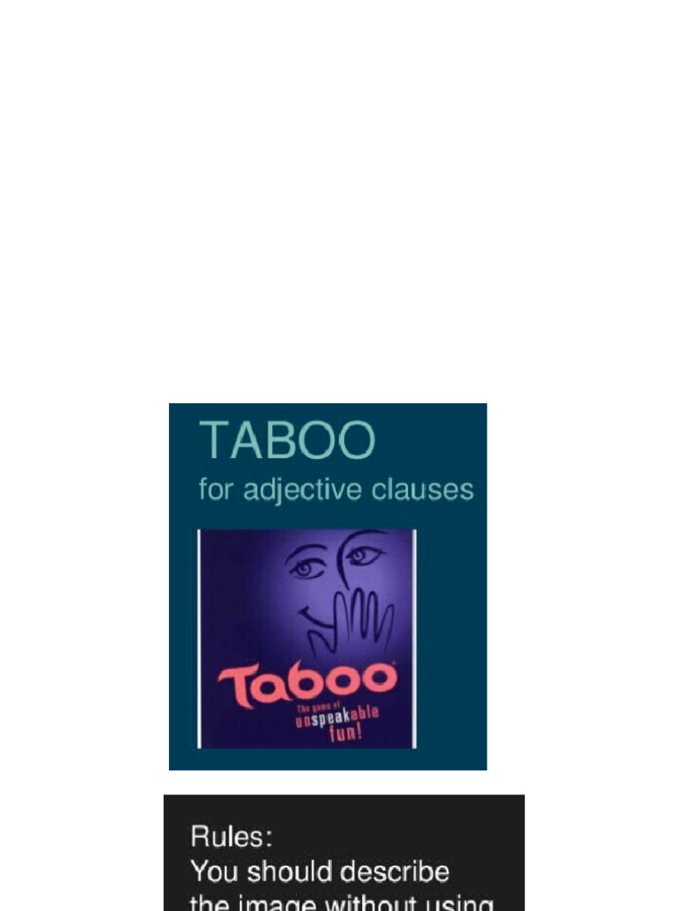 Taboo [Autosaved] [Autosaved] | PDF
