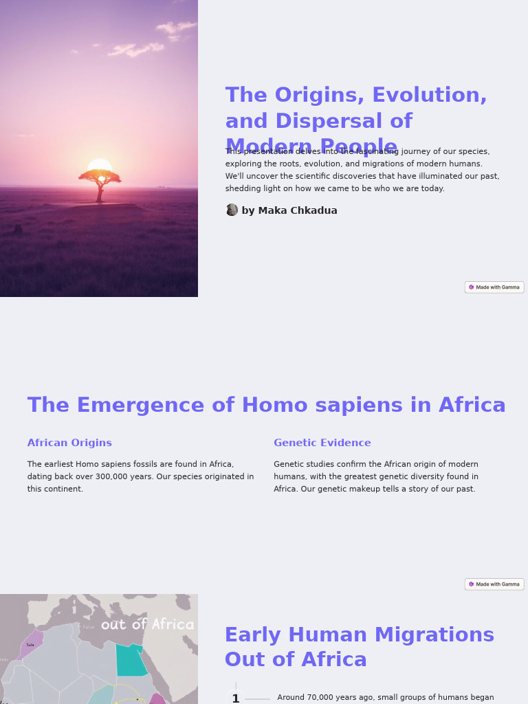 Origins and Evolution of Modern Humans | PDF | Human | Neanderthal