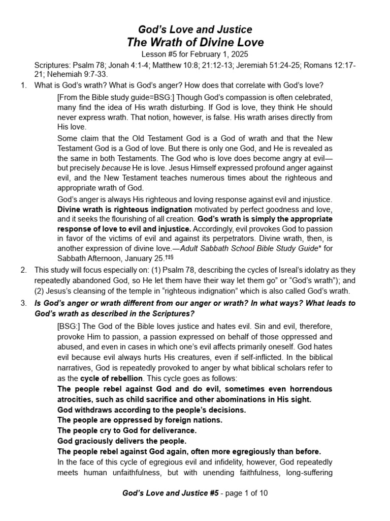 KHart SS PDF 25Q1 5 God's Love and Justice The Wrath of Divine Love ...