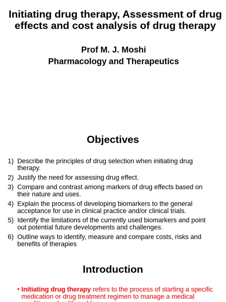 Drug Therapy Initiation and Management Guide | PDF | Dose (Biochemistry ...