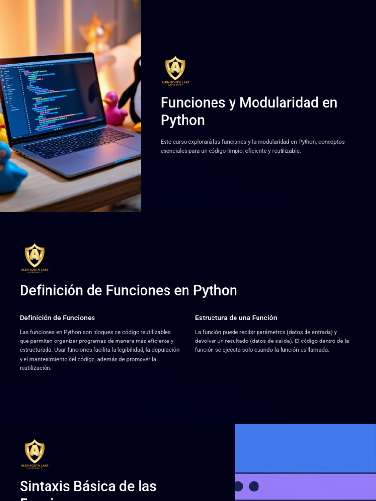 Curso de Funciones y Módulos en Python | PDF | Python (lenguaje de ...