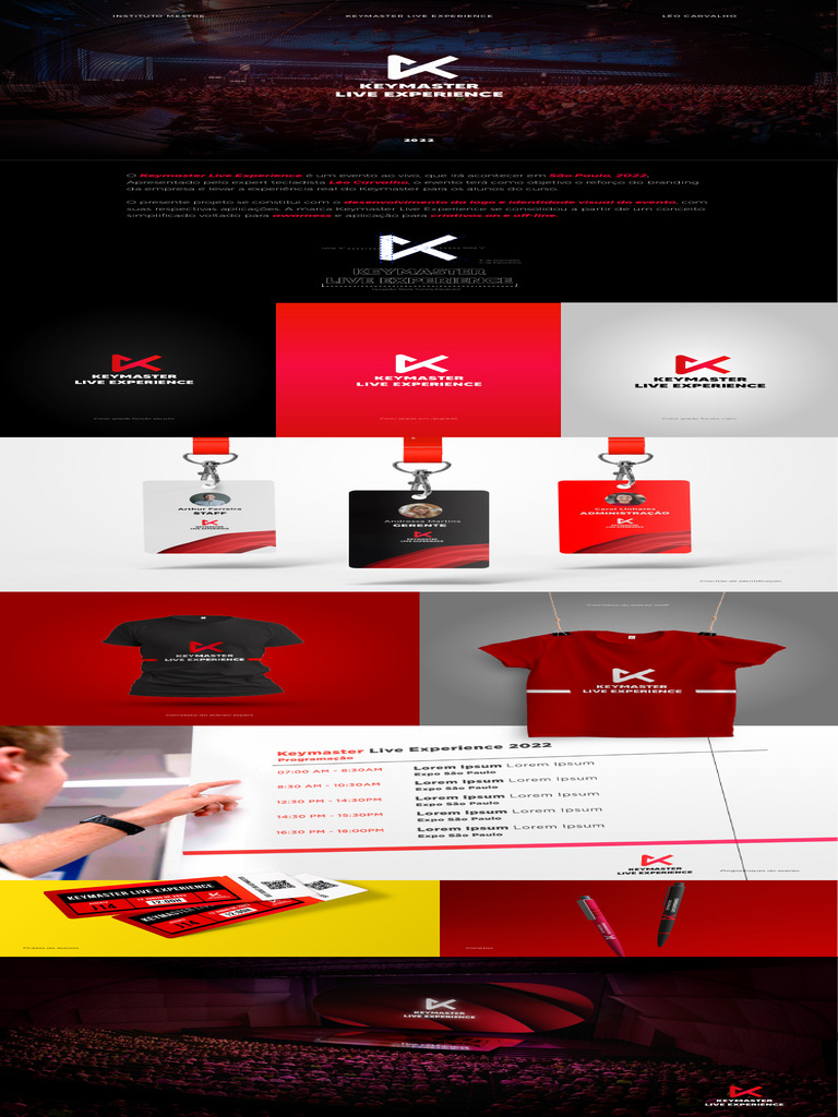 Apresentação Logo Keymaster Live Experience | PDF | Comunicação humana