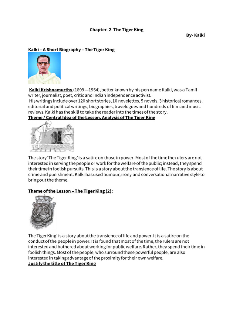 Tiger King Notes | PDF