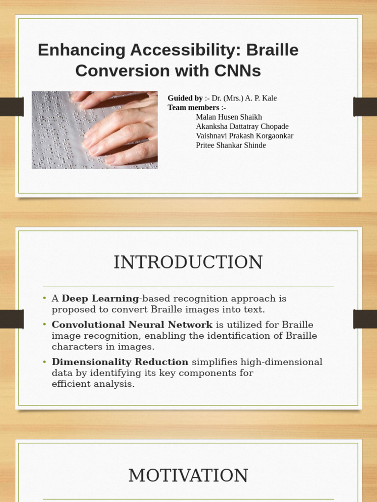 CNN Based Braille Conversion System | PDF | Deep Learning | Image ...
