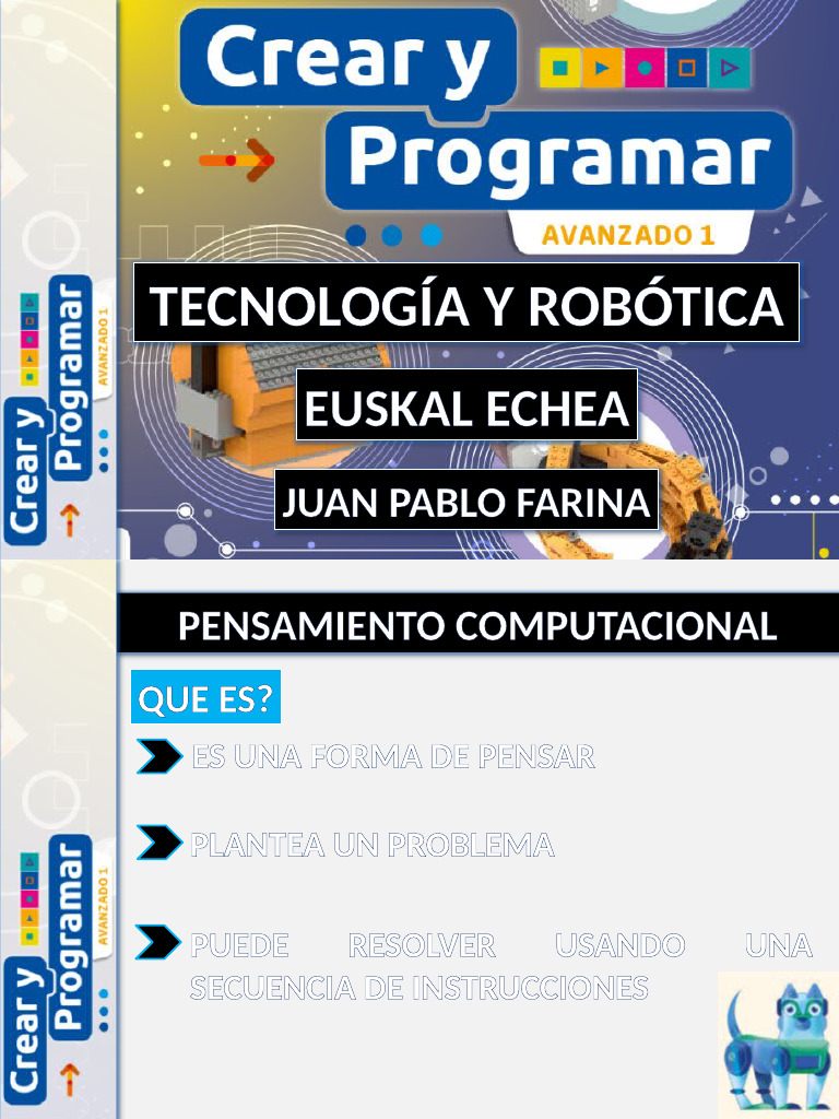 Tecnología y Robótica | PDF | Algoritmos | Pensamiento