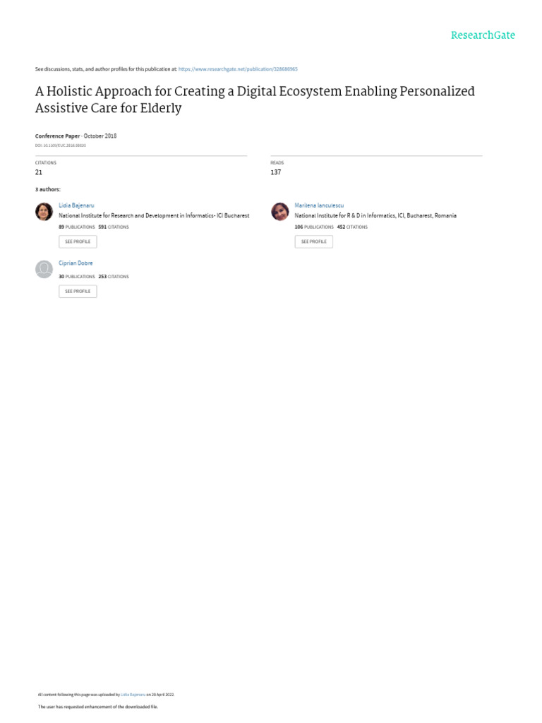 Holistic Approach For Creating A Digital Ecosystem Enabling ...