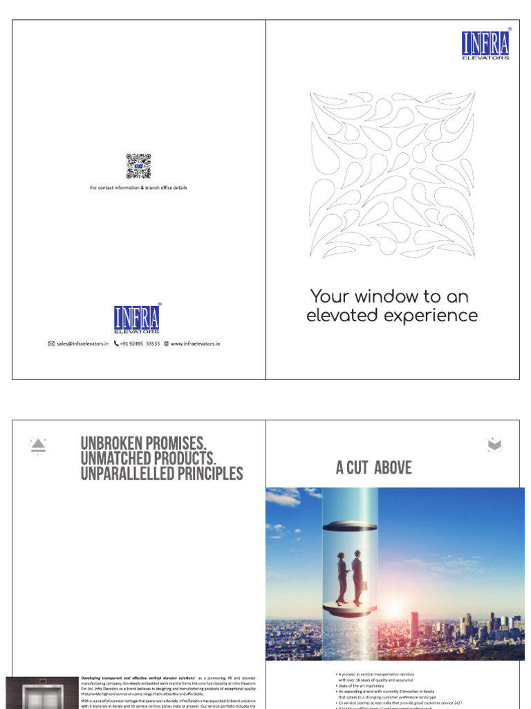 Infra Elevators Brochure-1 | PDF