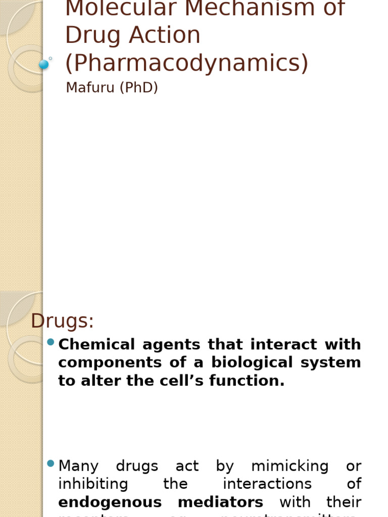 Pharmacodynamic Principles | PDF | Receptor Antagonist | Receptor (Biochemistry)