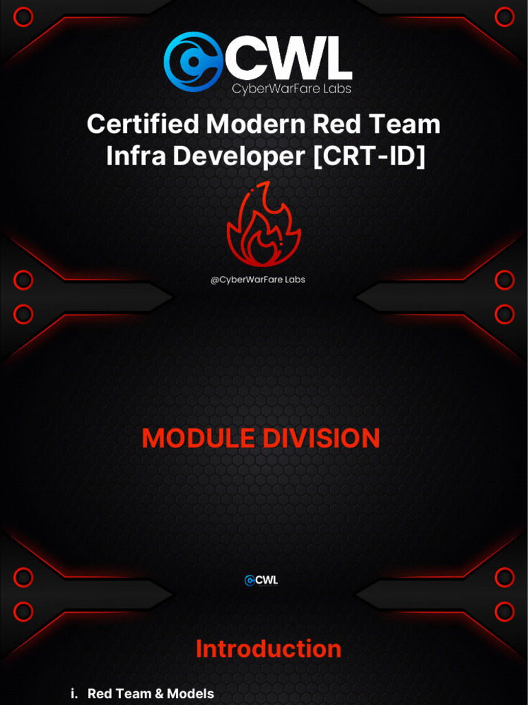 Certified Red Team Infra Developer Guide | PDF