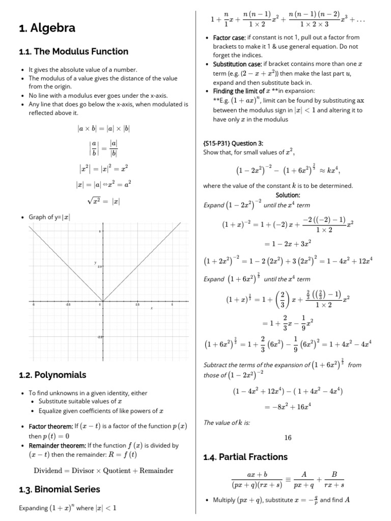 A Level P3 Note | PDF | Complex Number | Mathematical Physics