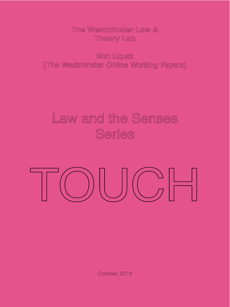 Touch | PDF | Senses | Somatosensory System