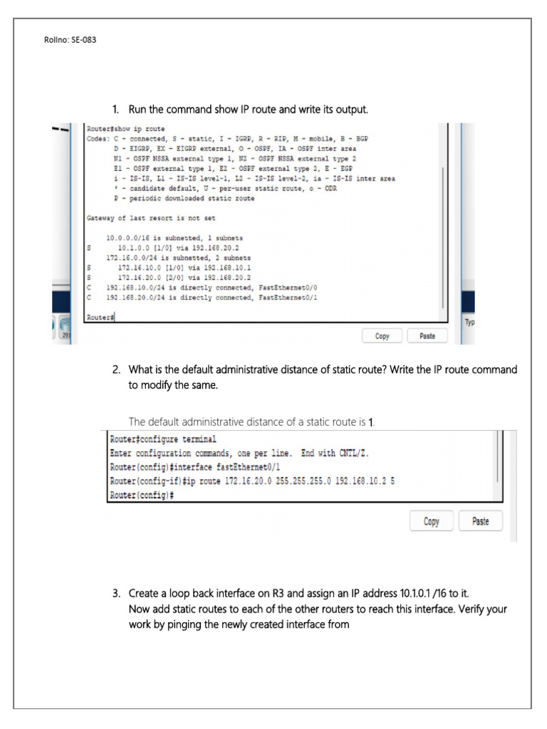 Router Configuration and Routing Protocols Guide | PDF