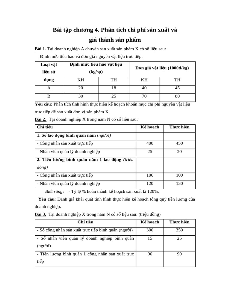 BT Chương 4 - PTKD | PDF