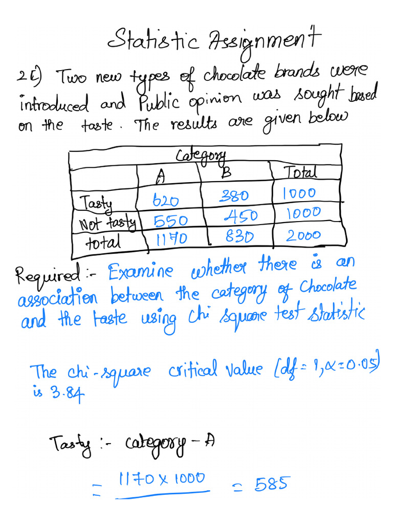 Statistic Assignment | PDF