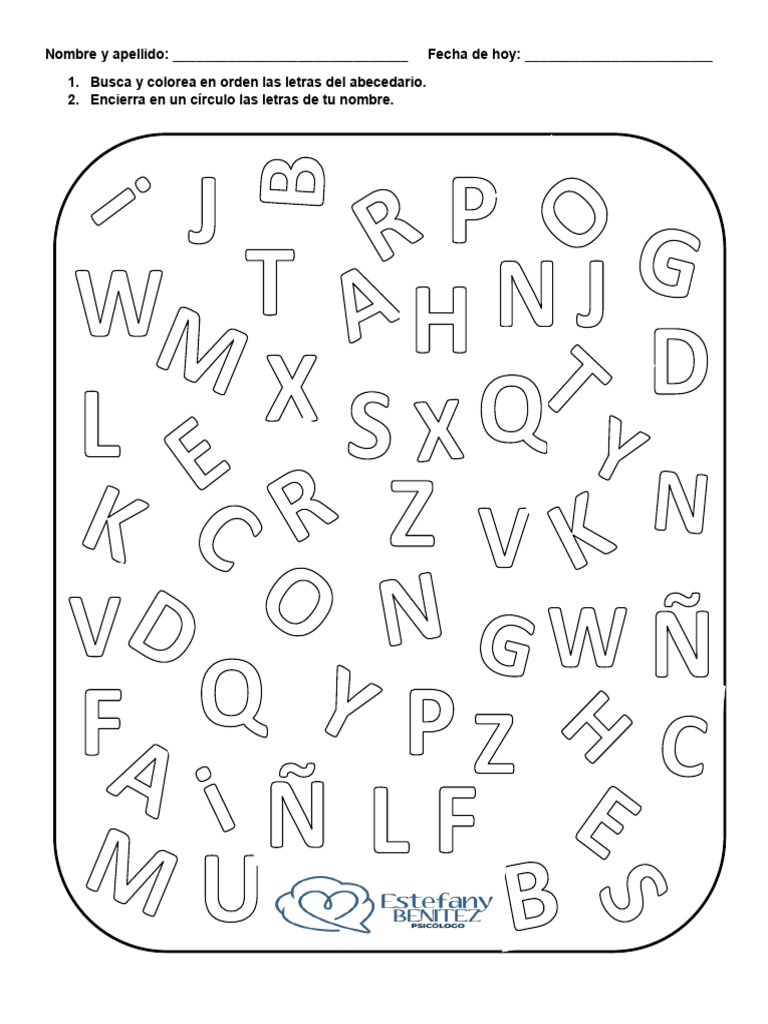 Actividad Del Abecedario | PDF
