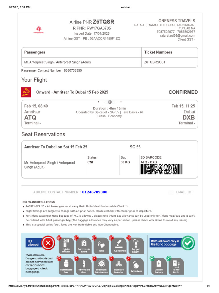 e-ticket new | PDF | Airlines | Civil Aviation