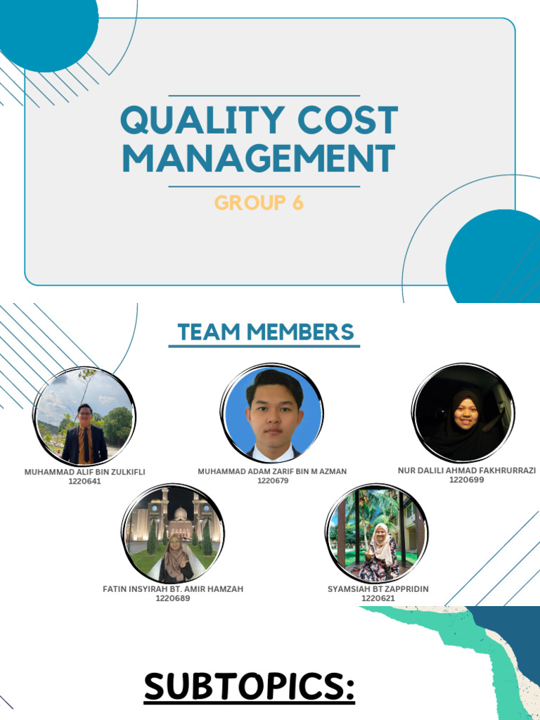 Quality Cost Management Strategies | PDF | Quality Management | Six Sigma