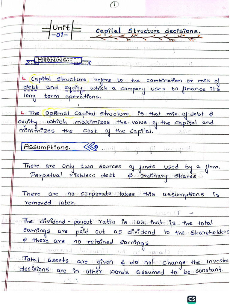 Capital Structure Module 1 Problems | PDF