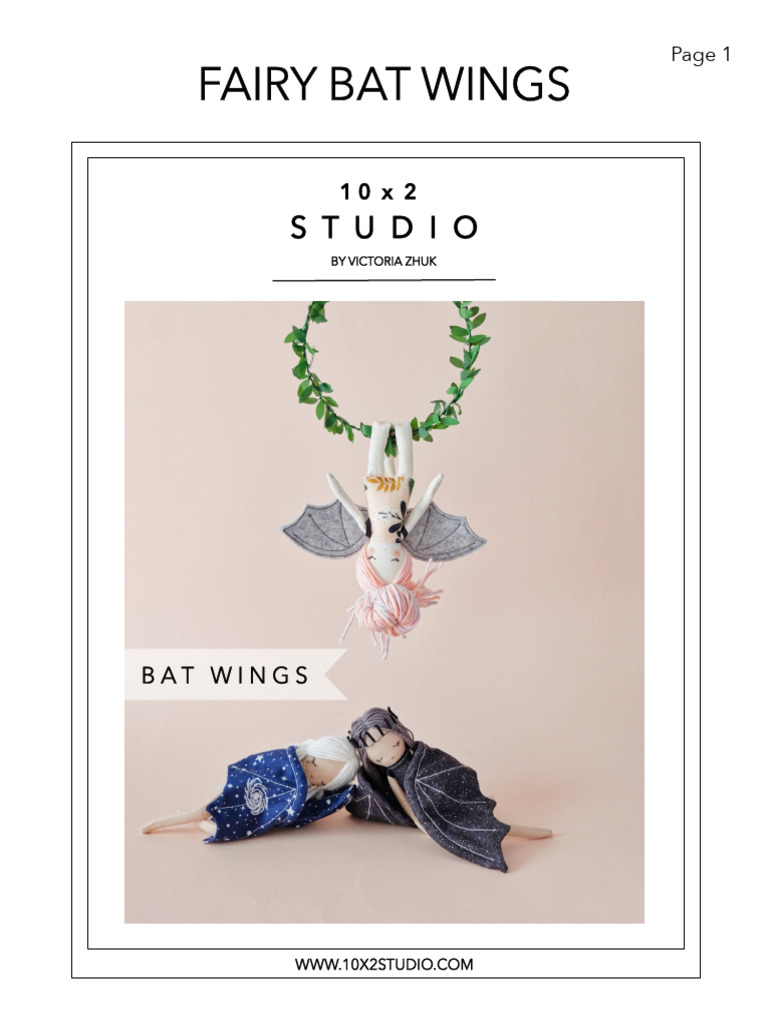 Fairy Bat Wings Sewing Pattern Guide | PDF | Sewing | Clothing