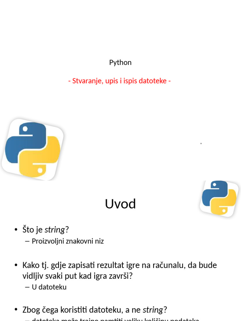 Datoteke Python PTT Ds | PDF