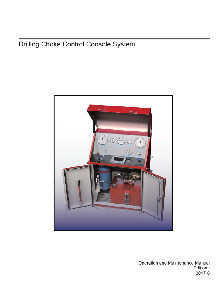 Drilling Choke Control Console Manual | PDF | Valve | Pump