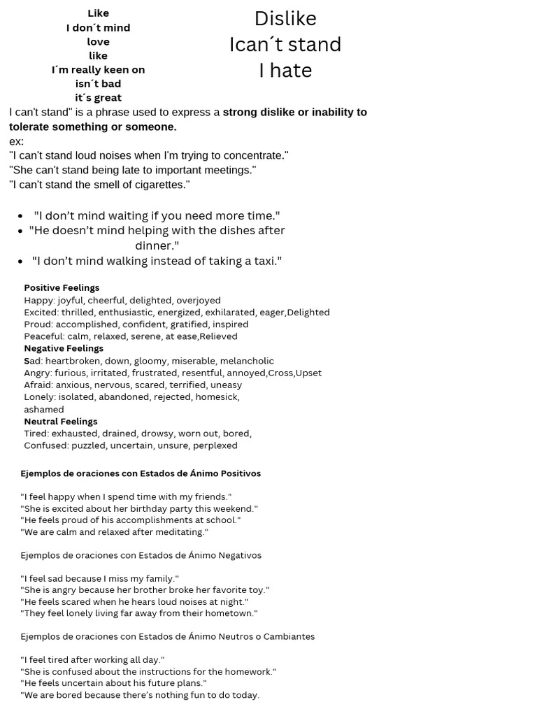 I Can't Stand Is A Phrase Used To Express A Strong Dislike or Inability ...