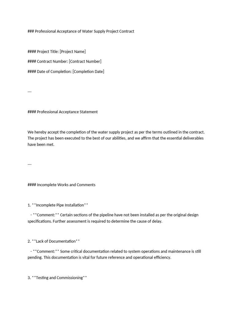 Professional Acceptance Letter | PDF