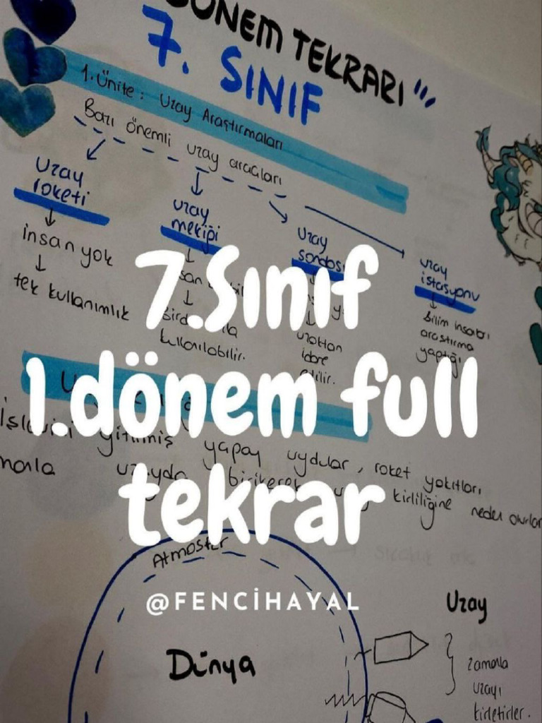 7.Sinif Fen Bilimleri 1.Donem Ders Notu | PDF